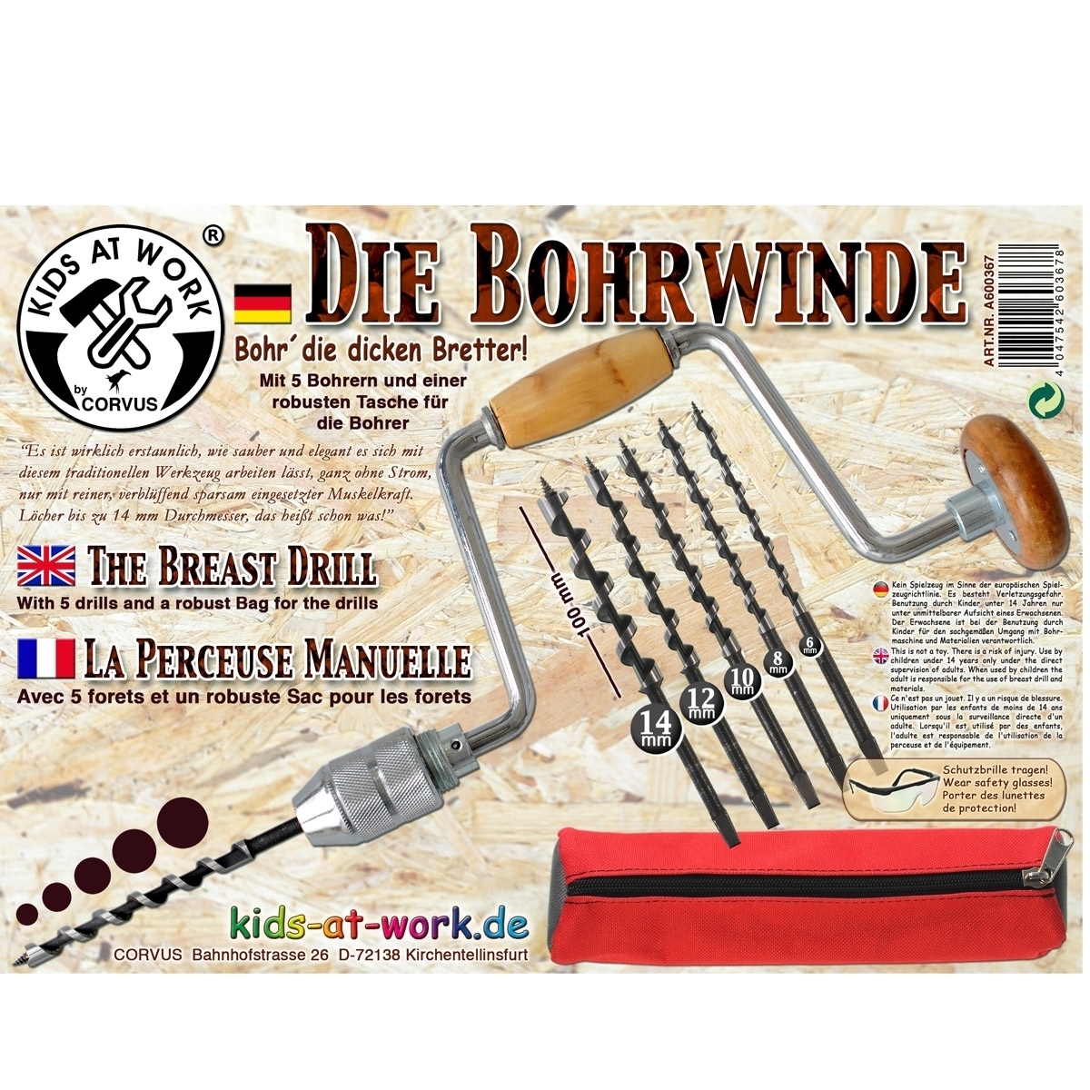 Chignole à vilebrequin enfant | La Fée aux Jouets